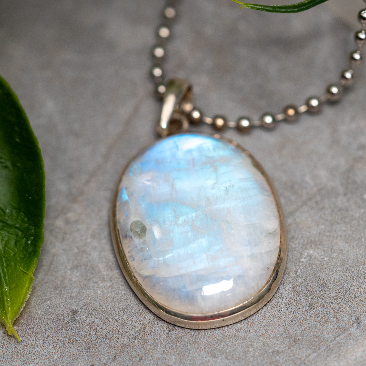 Rainbow Moonstone Pendant #2 - The Crystal Council