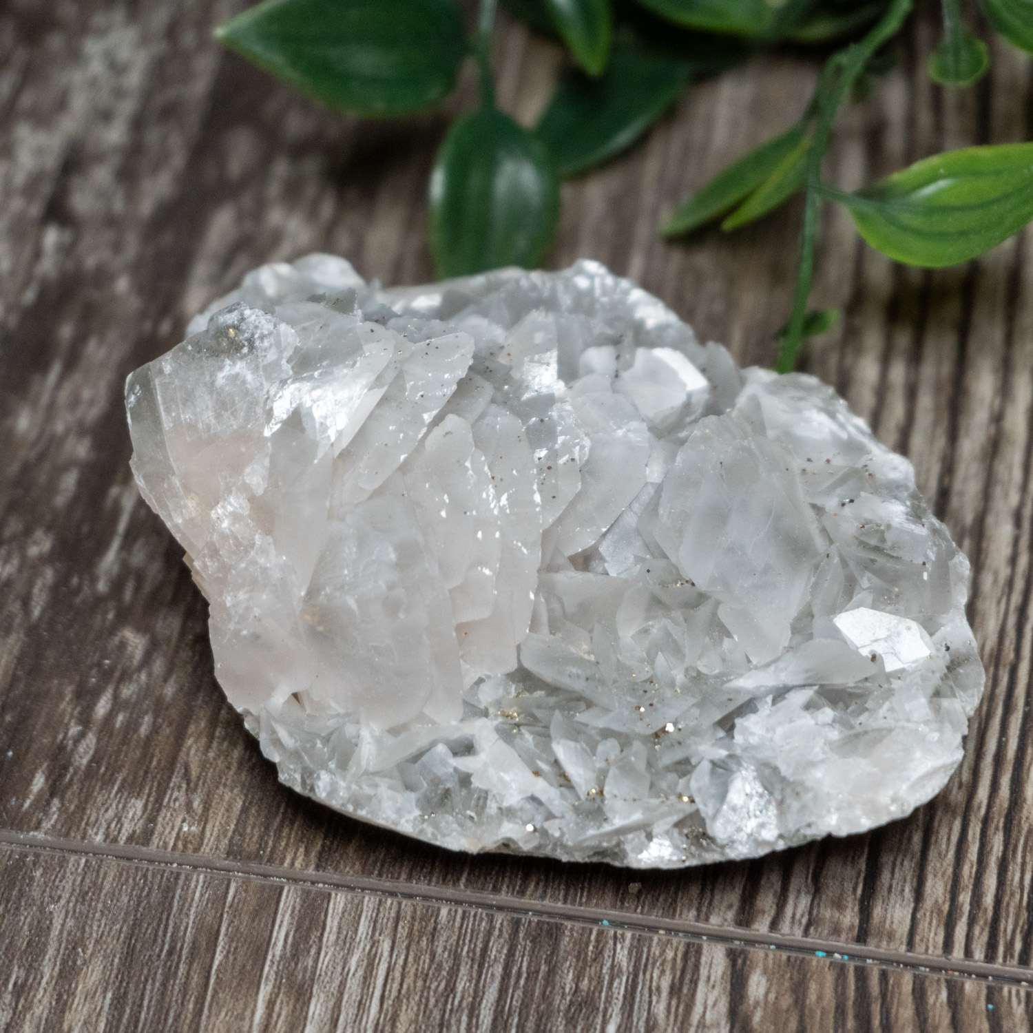 Bladed Mangano Calcite With Pyrite #1 - The Crystal Council