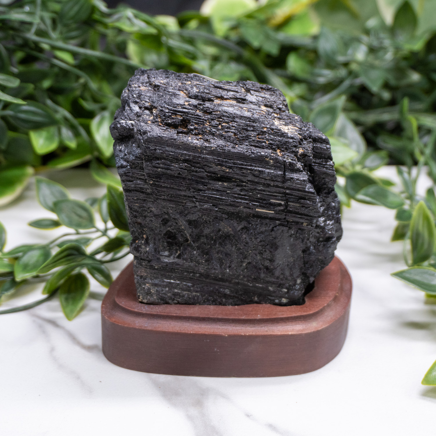 Large raw black tourmaline store