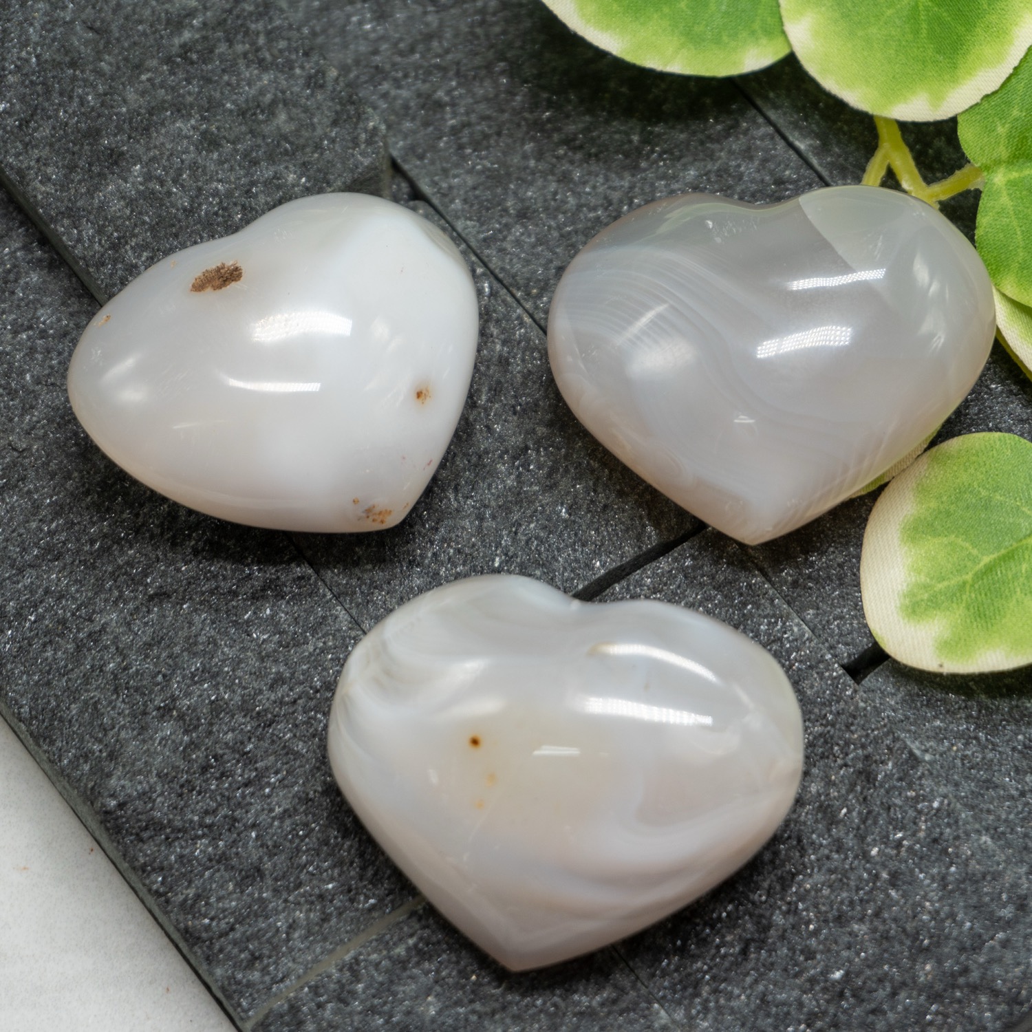 Banded Agate Heart Small - The Crystal Council