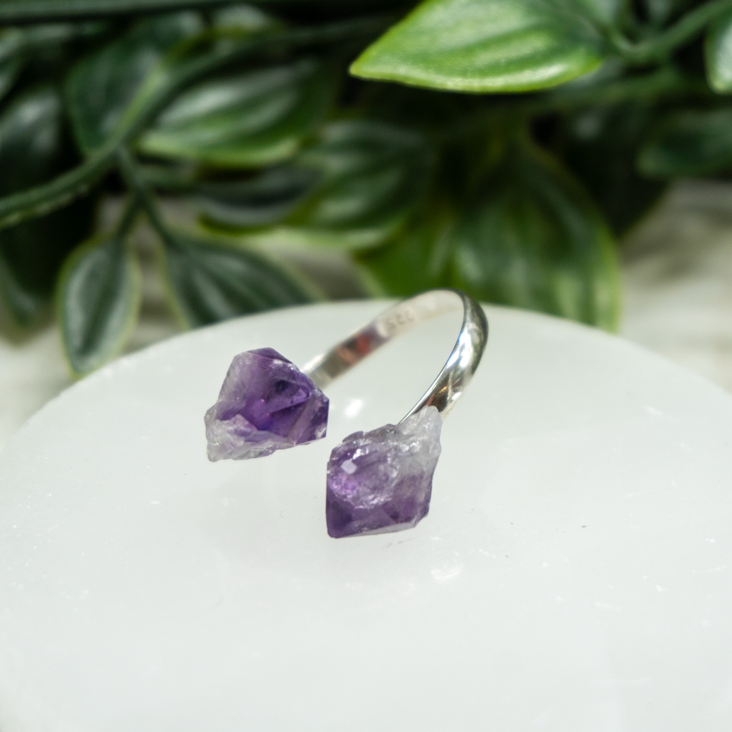 Adjustable Amethyst Ring - The Crystal Council