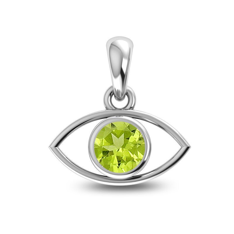 Facetted Peridot Eye Random Pendant - The Crystal Council