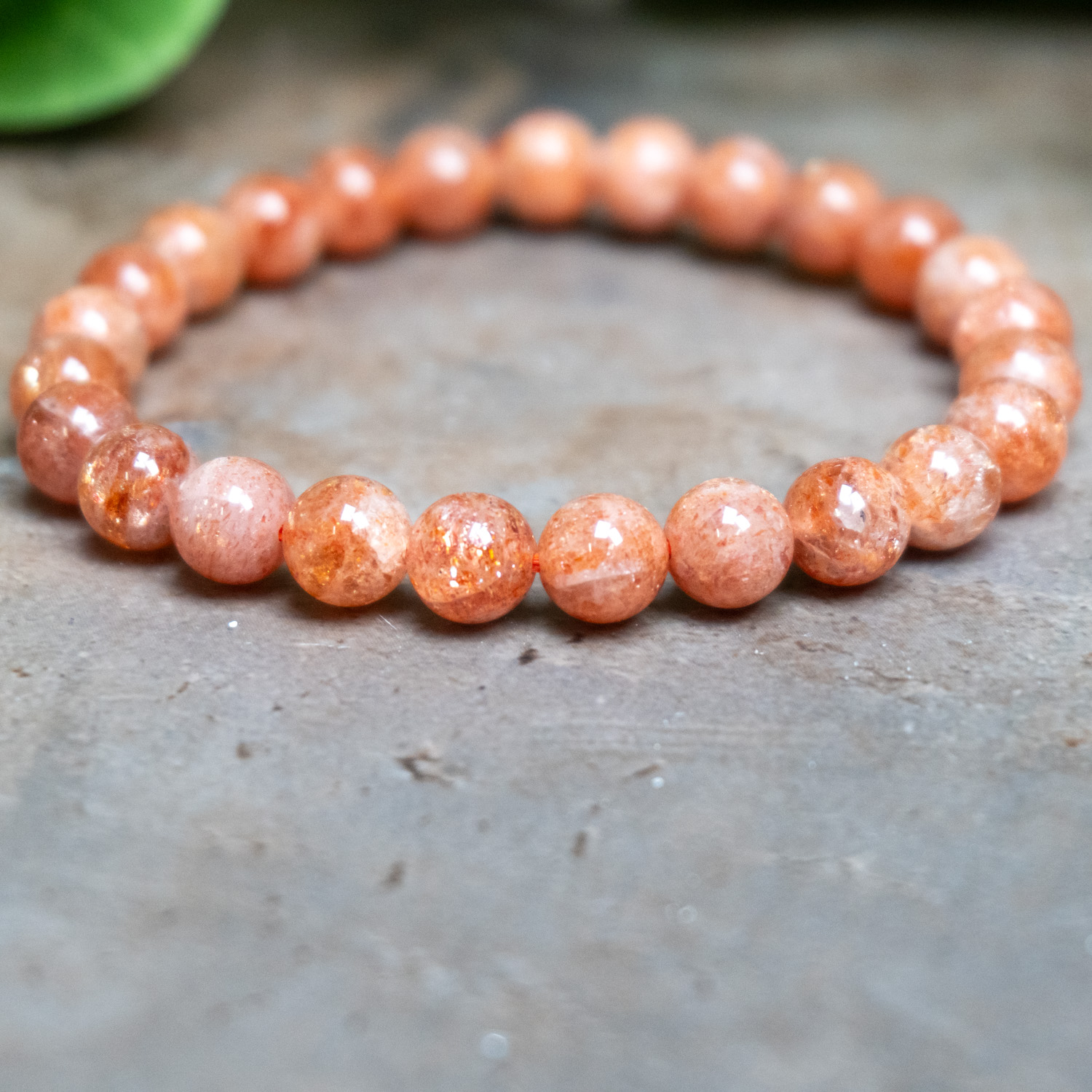 Sunstone A+ Quality Bracelet 8mm - The Crystal Council