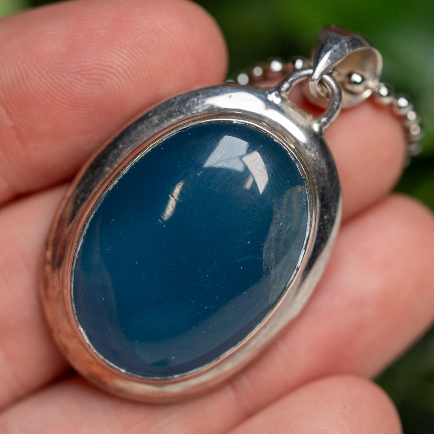 Blue Onyx Pendant #1 - The Crystal Council
