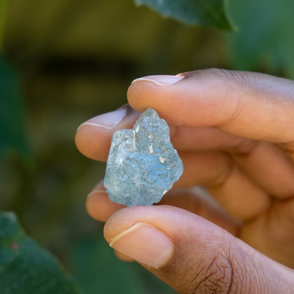 Small Natural Raw Blue Topaz The Crystal Council