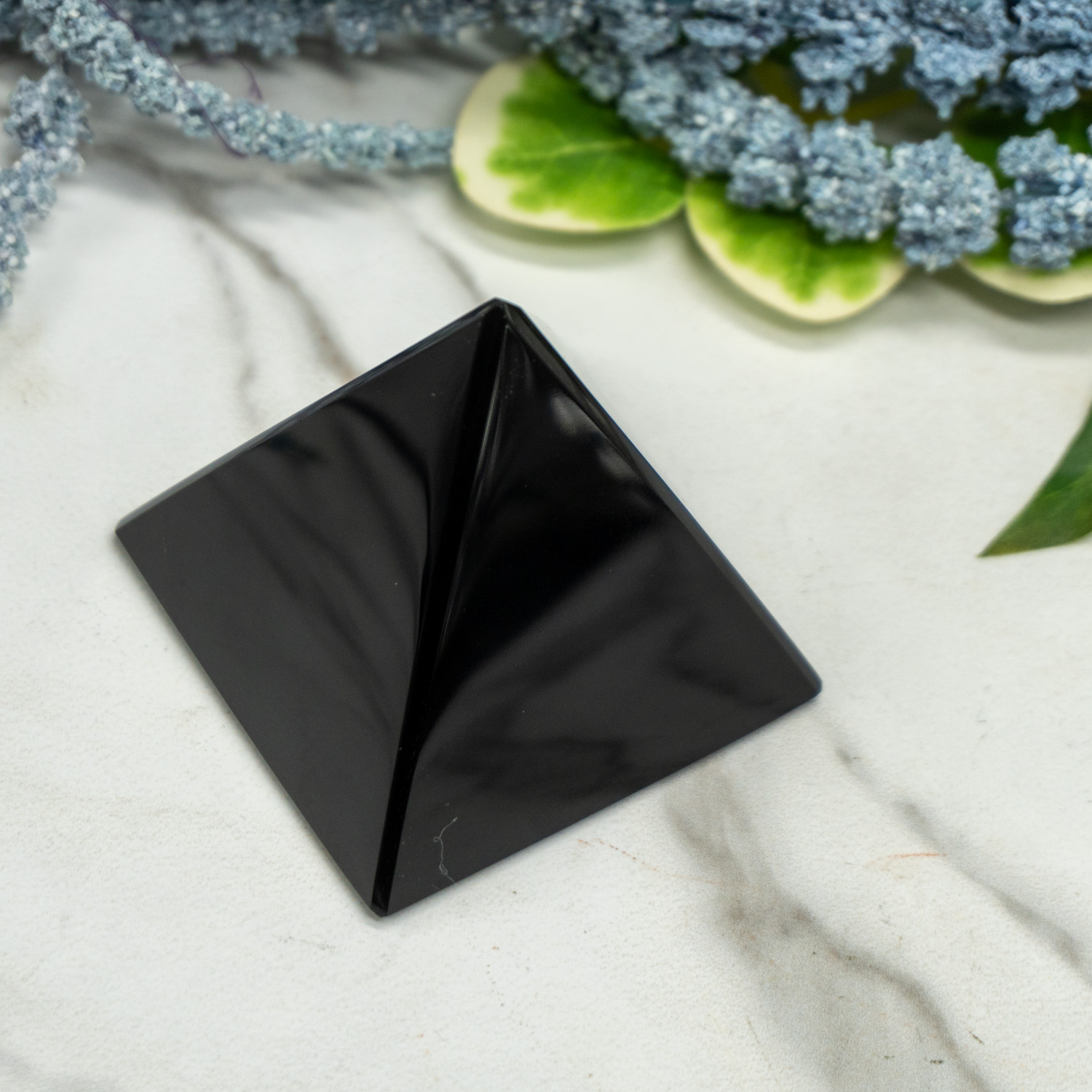 Obsidian Large Pyramid - The Crystal Council