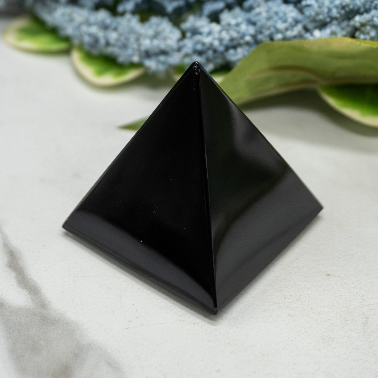 Obsidian Small Pyramid - The Crystal Council
