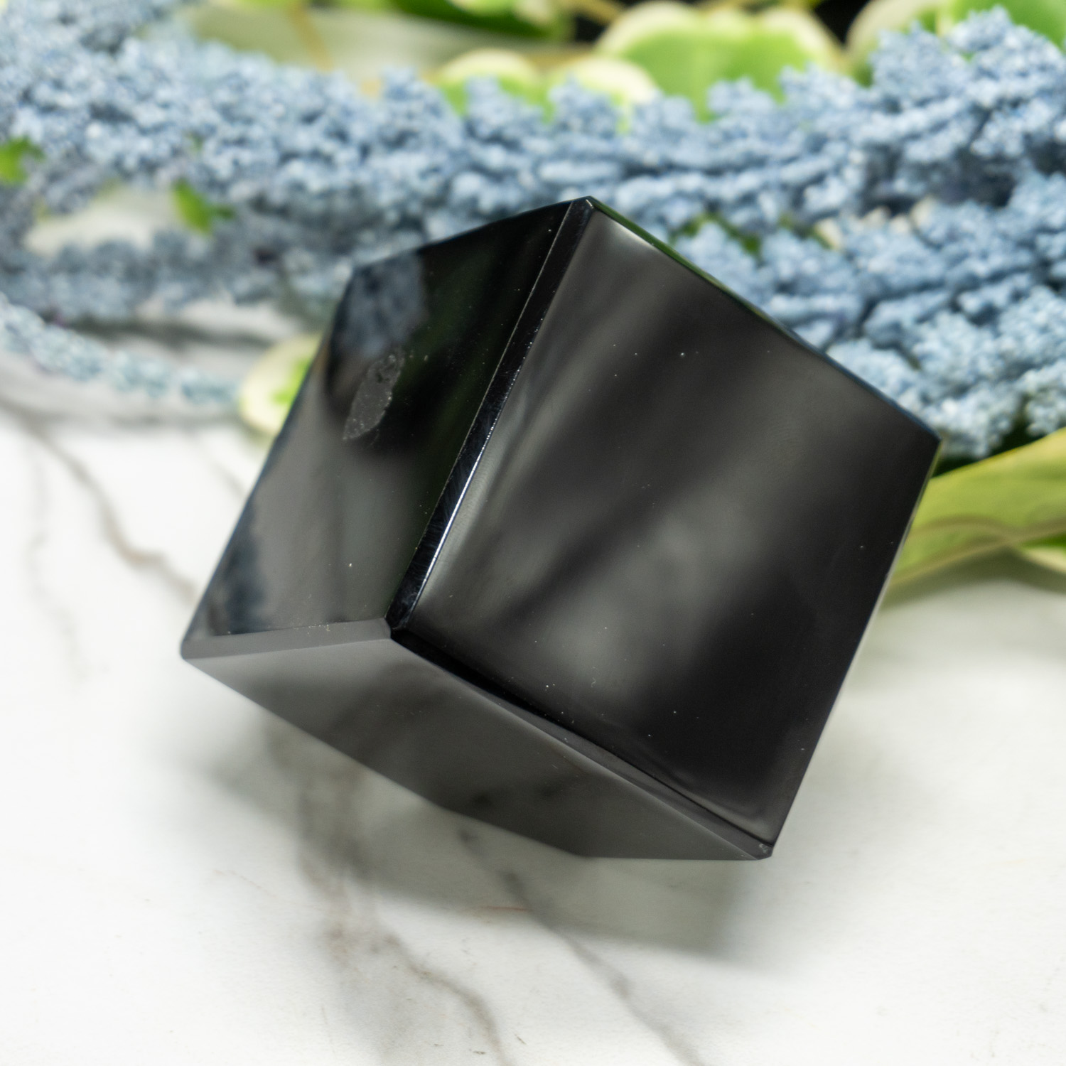 Obsidian Large Cube - The Crystal Council