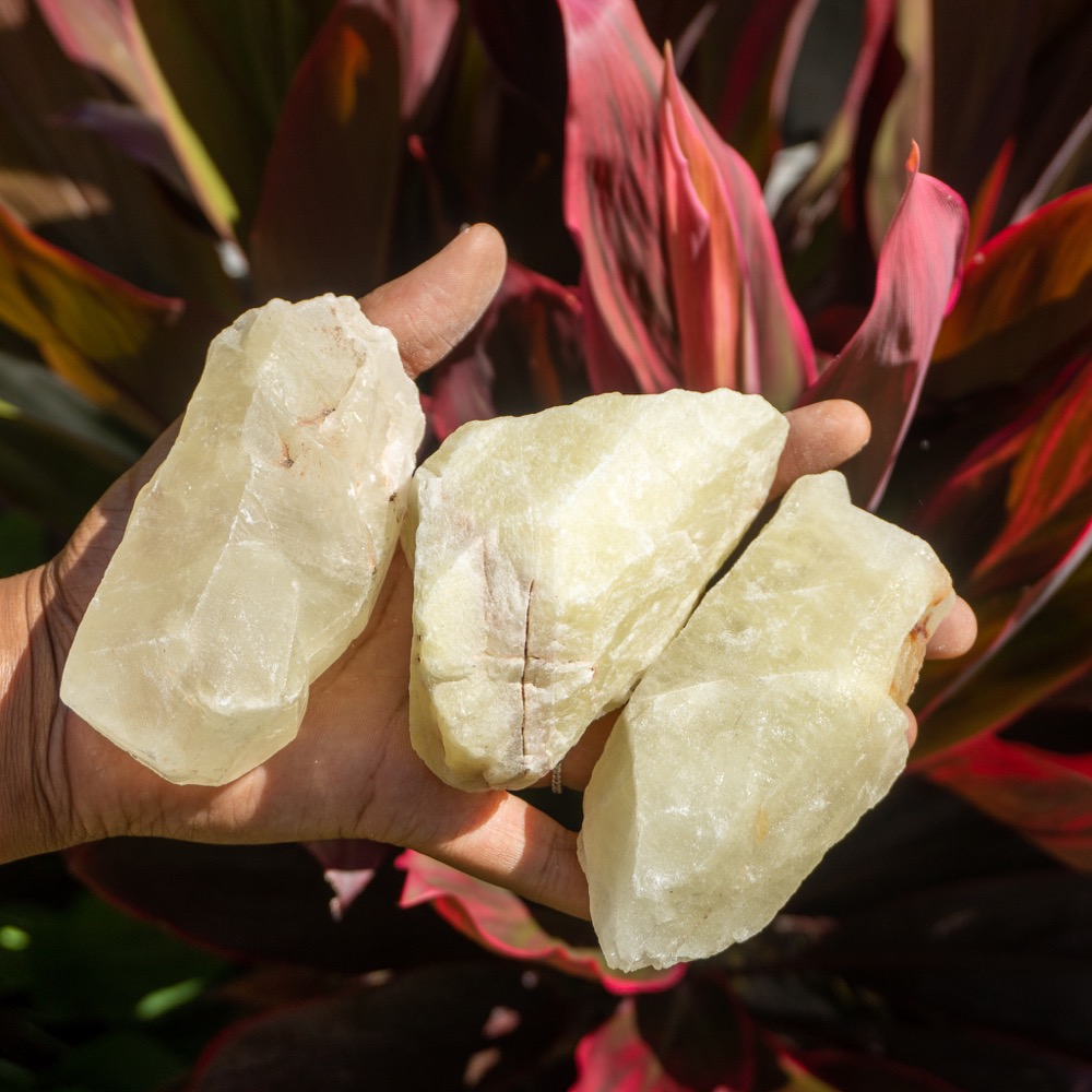 Medium Raw Sulfur Quartz - The Crystal Council