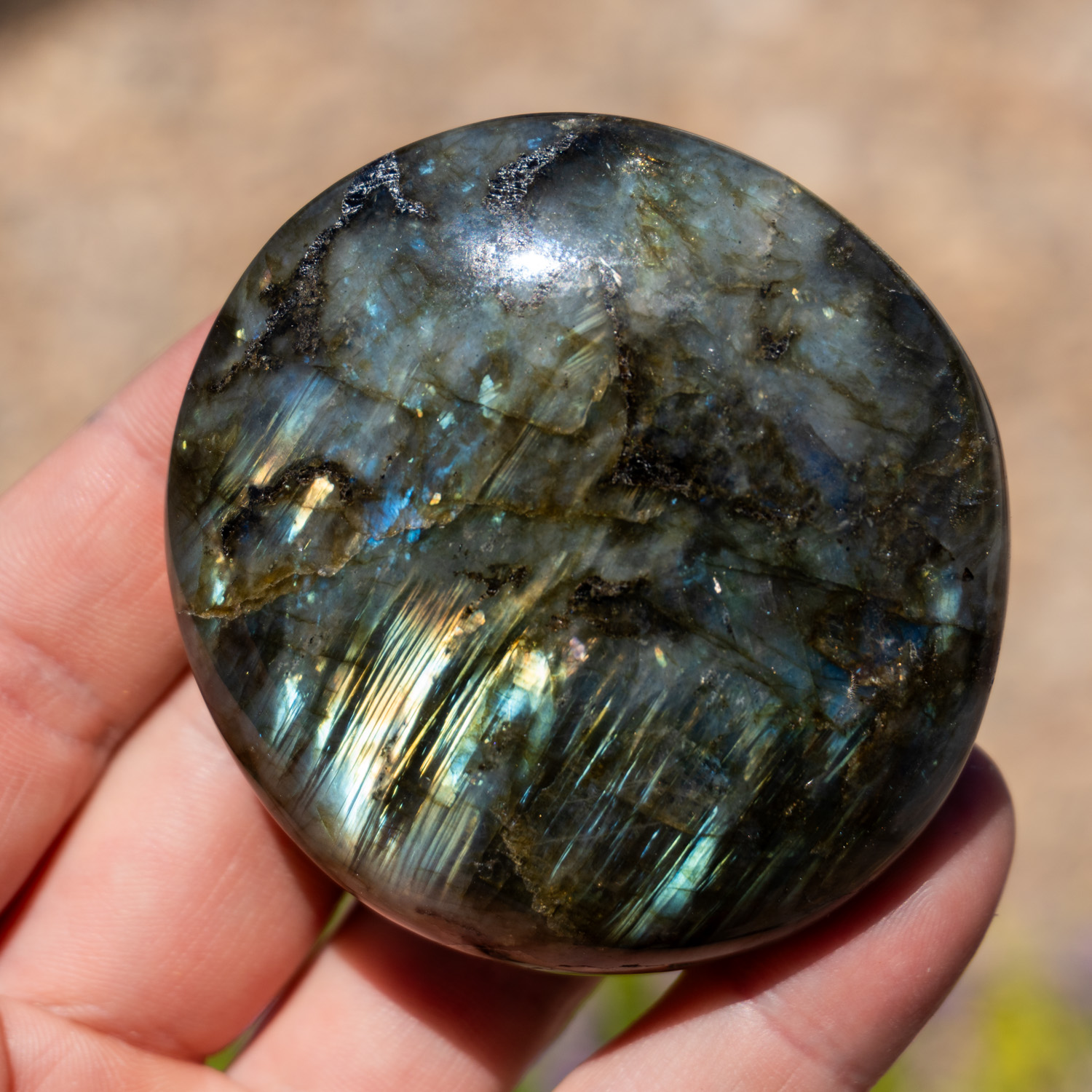 Labradorite XL Palmstone #5 - The Crystal Council