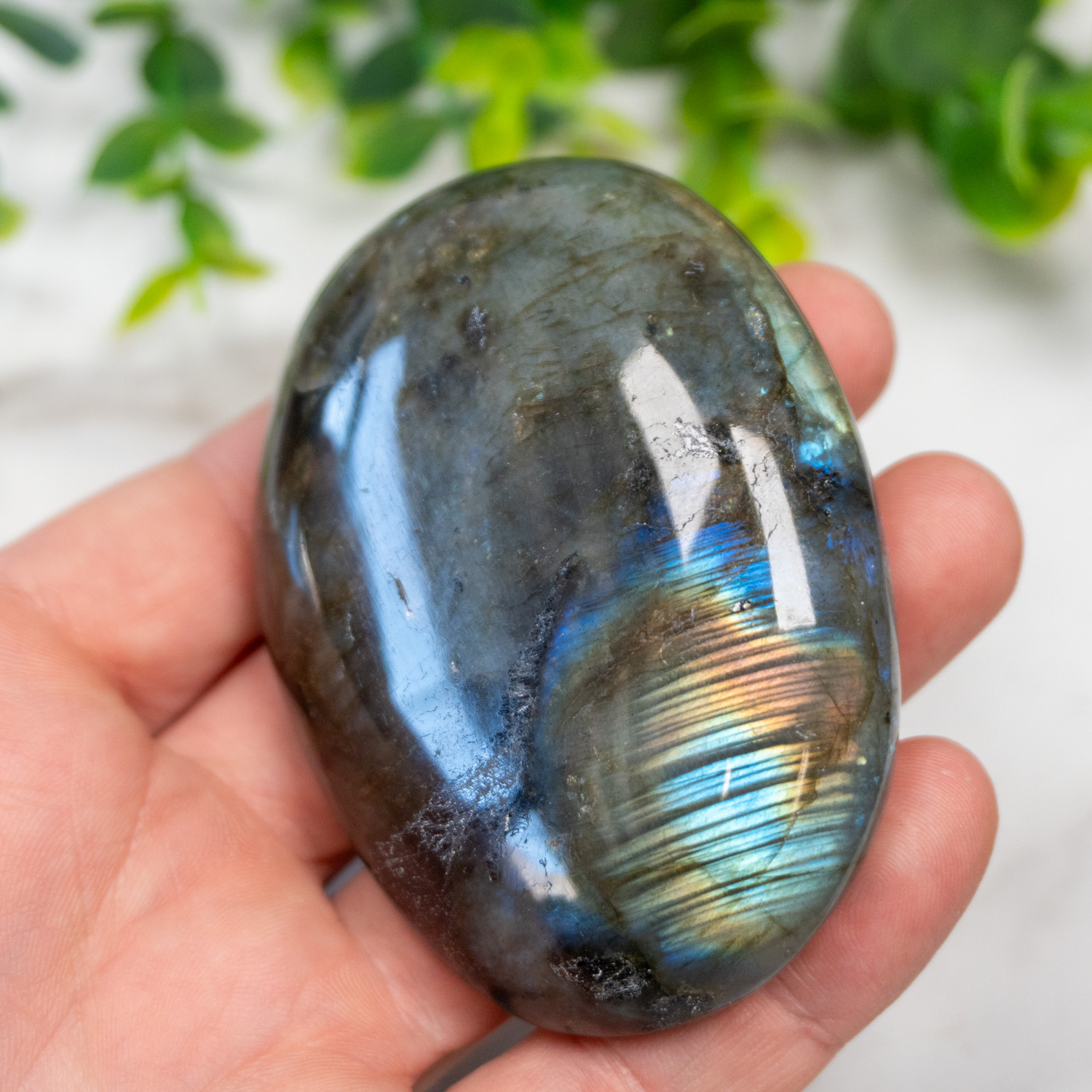 Labradorite XL Palmstone #1 - The Crystal Council