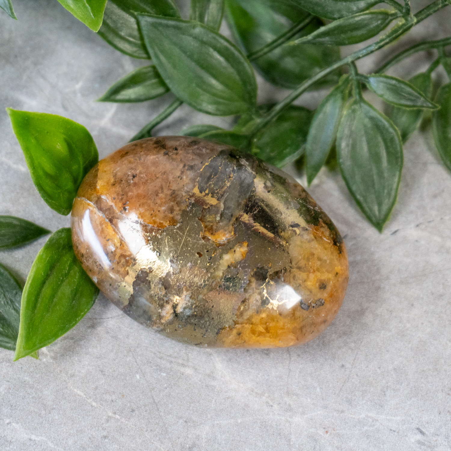 Lion's Gate Quartz Palmstone #1 - The Crystal Council