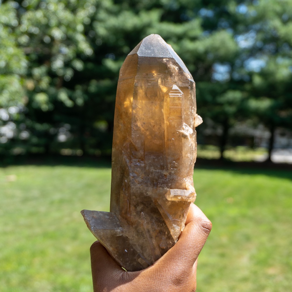 Large Natural Citrine Point #2 - The Crystal Council