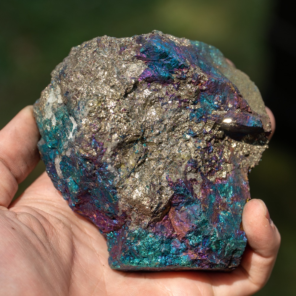 Large Raw Chalcopyrite Acid Washed - The Crystal Council