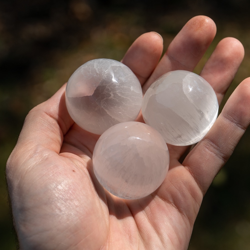 Small Selenite Sphere - The Crystal Council