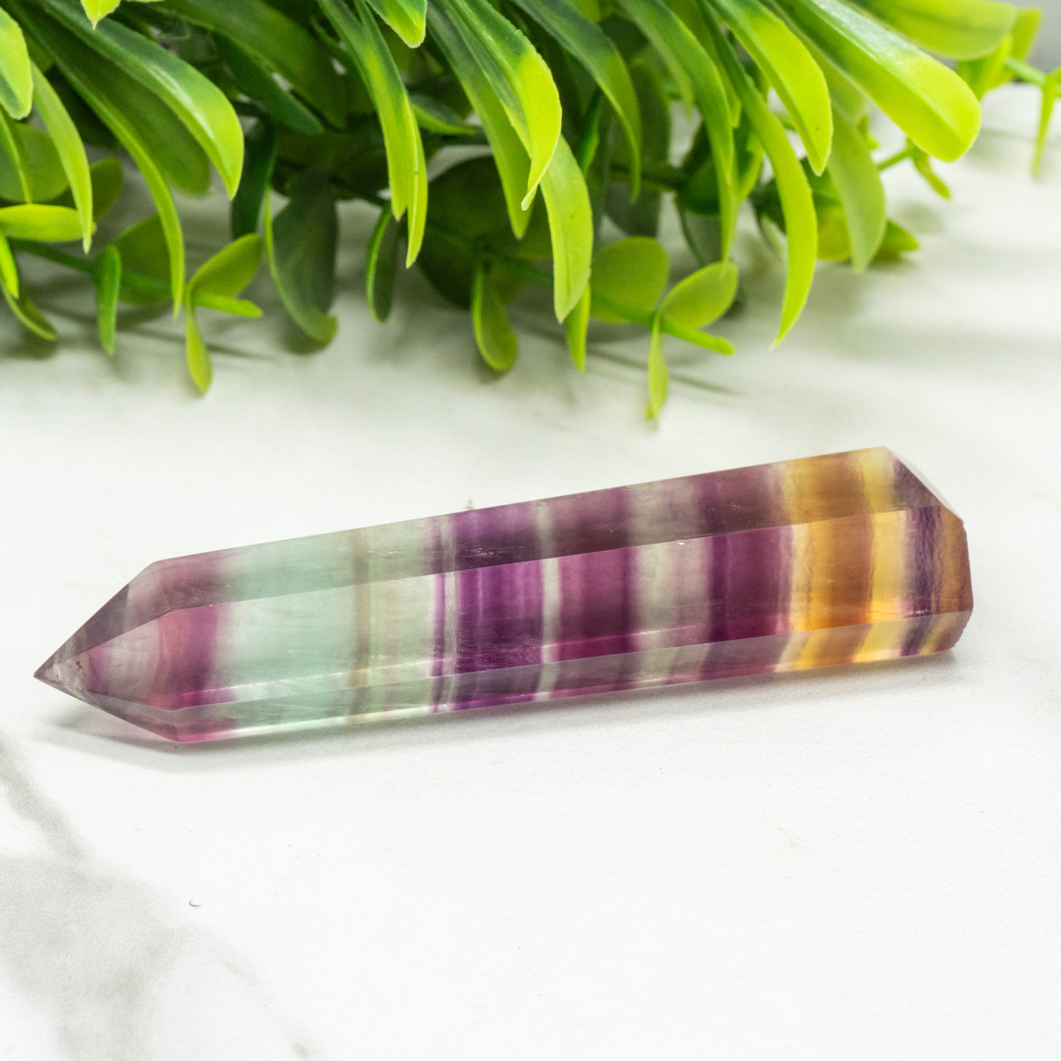 Medium Rainbow Fluorite Tower #6 - The Crystal Council