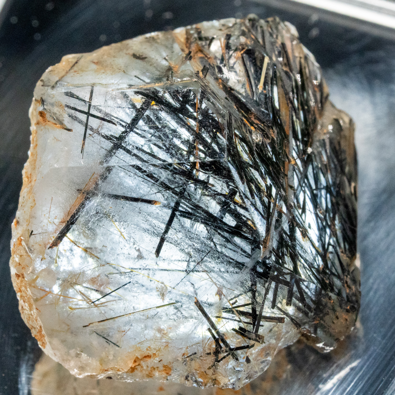 Black Tourmaline & Rutile in Quartz #1 - The Crystal Council