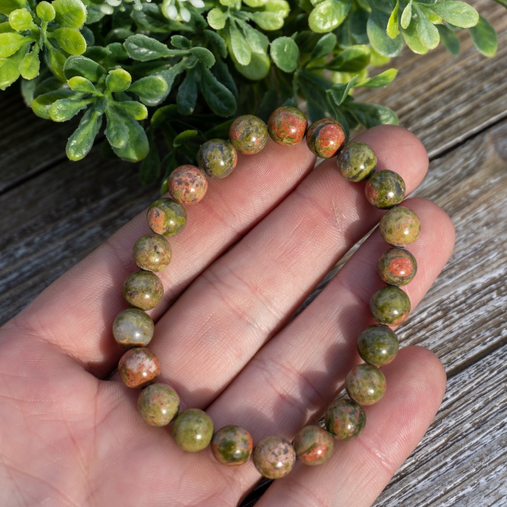 Unakite Bracelet - The Crystal Council