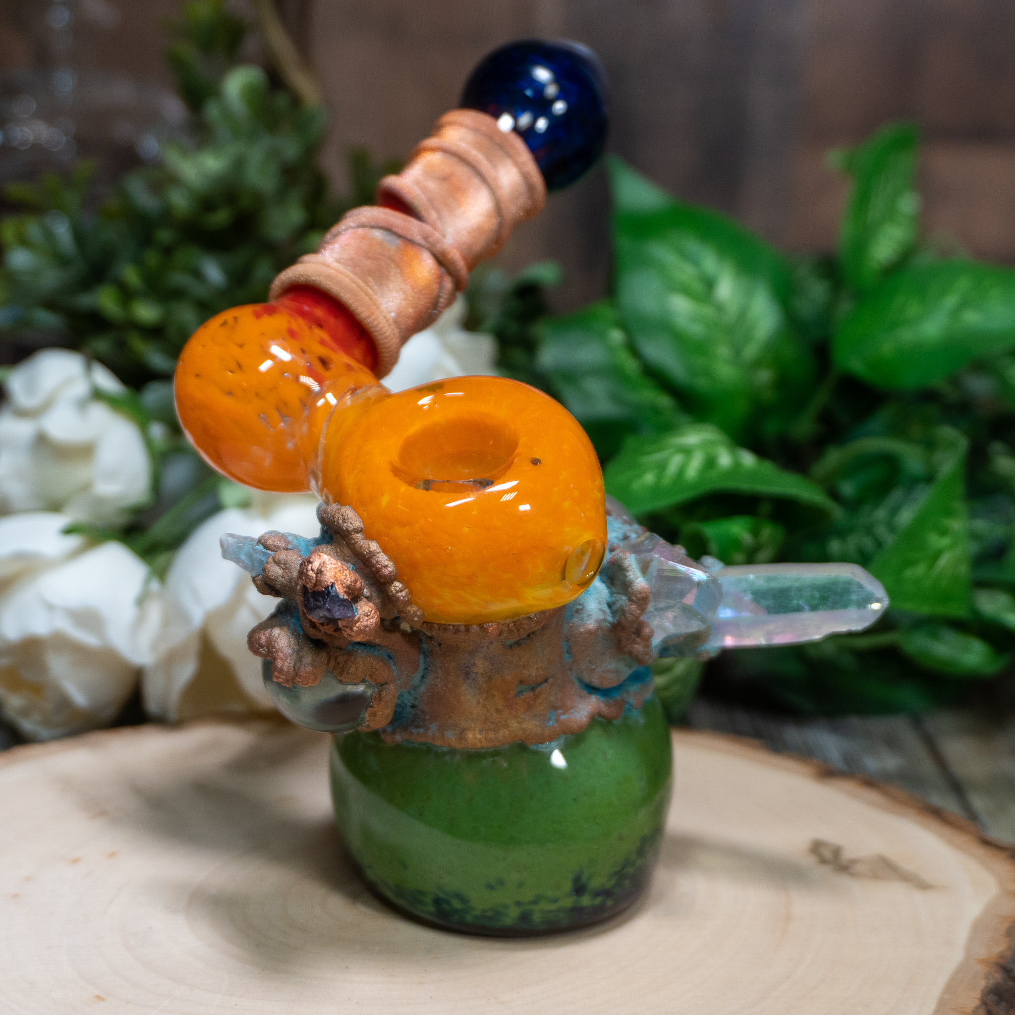 Angel Aura Quartz Sphere Bubbler - The Crystal Council