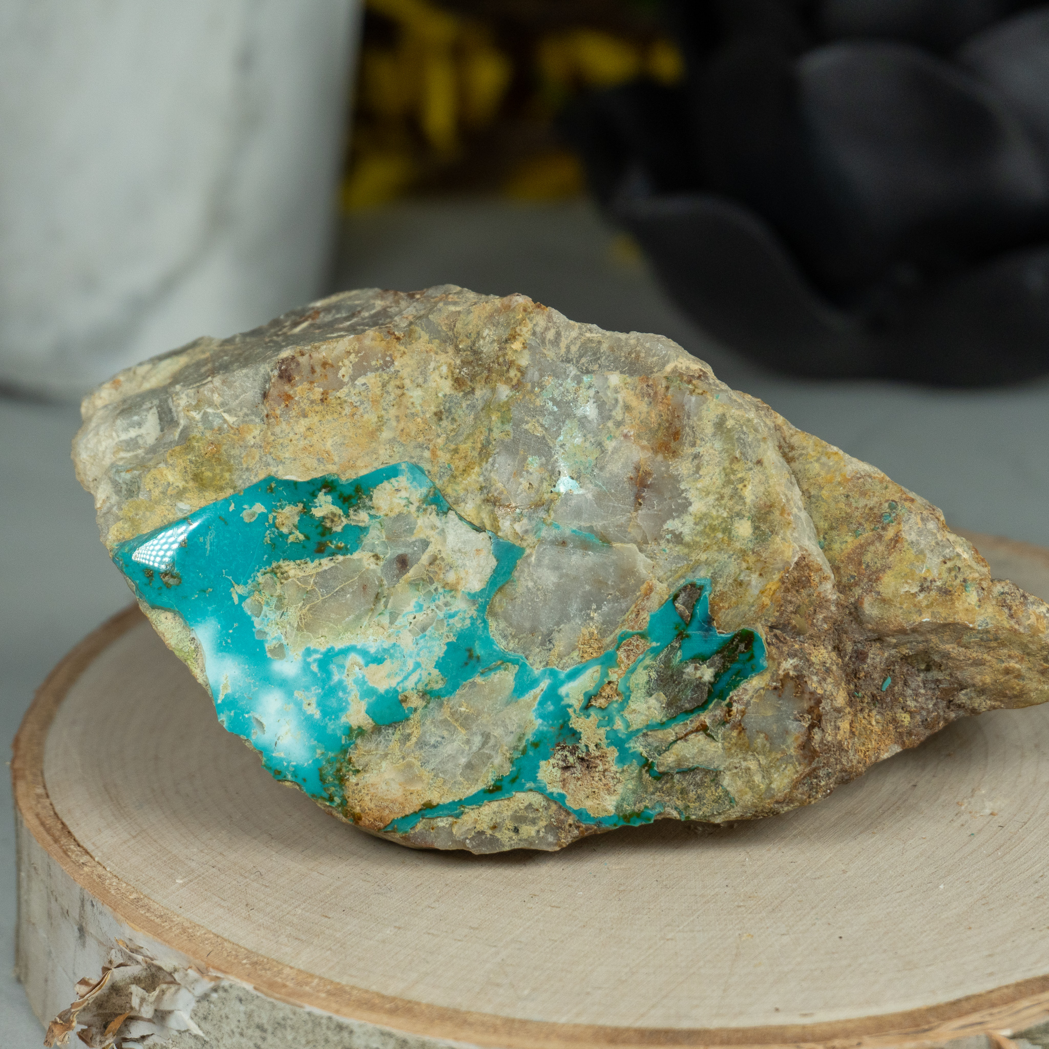 Polished Turquoise on Matrix #7 - The Crystal Council