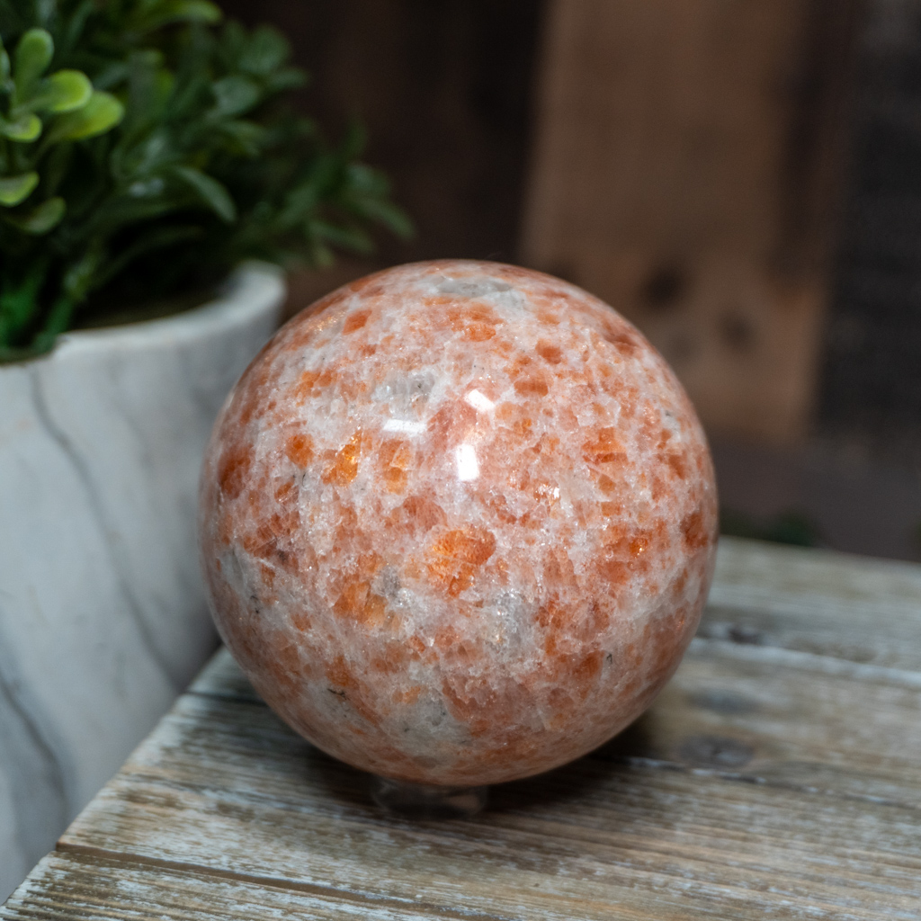 Medium Sunstone Sphere - The Crystal Council