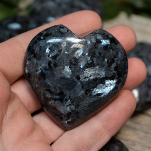 Larvikite Heart - The Crystal Council