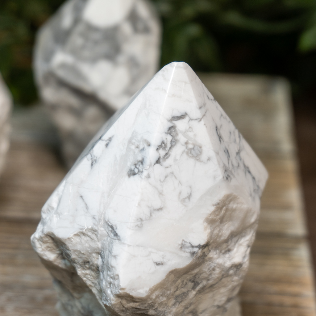 Howlite Polished Point - The Crystal Council