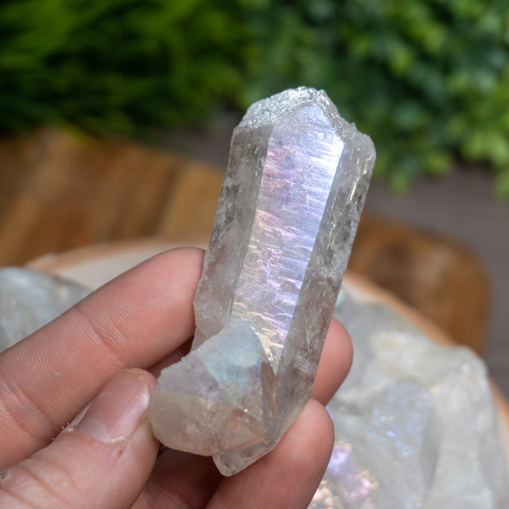 Medium Angel Aura Quartz Point - The Crystal Council