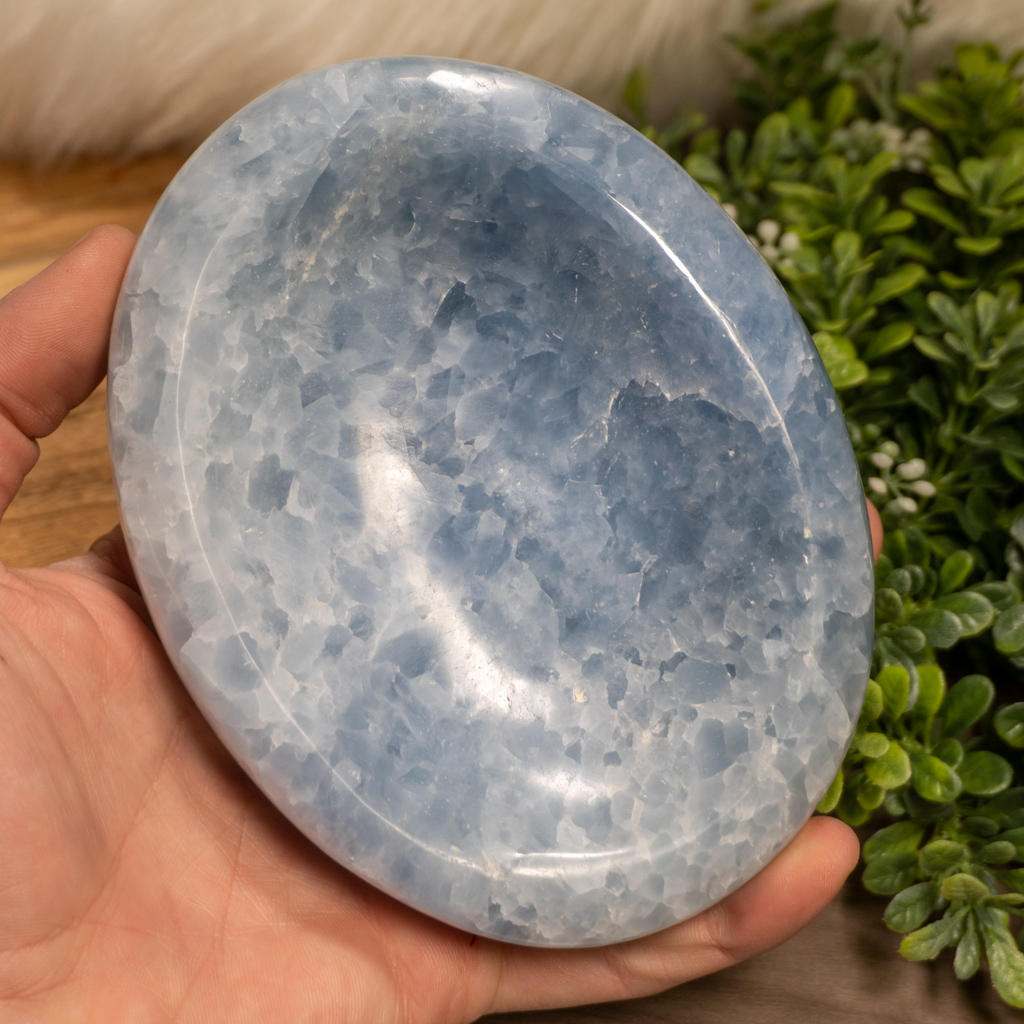 Blue Calcite Bowl - The Crystal Council
