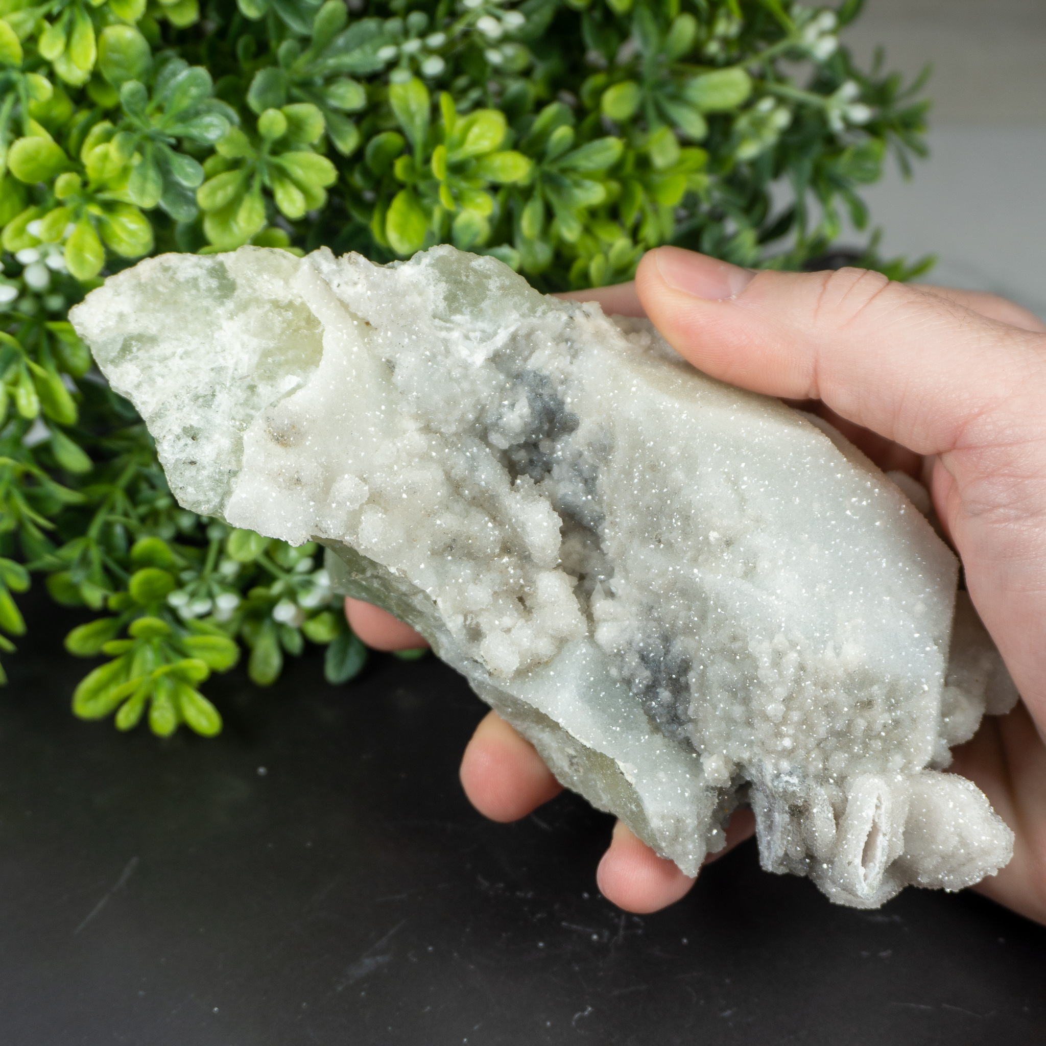 Datolite with druzy Quartz#5 - The Crystal Council