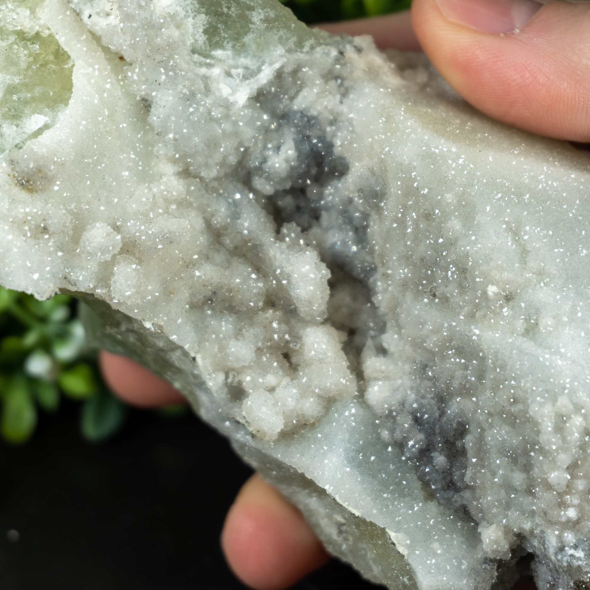 Datolite with druzy Quartz#5 - The Crystal Council