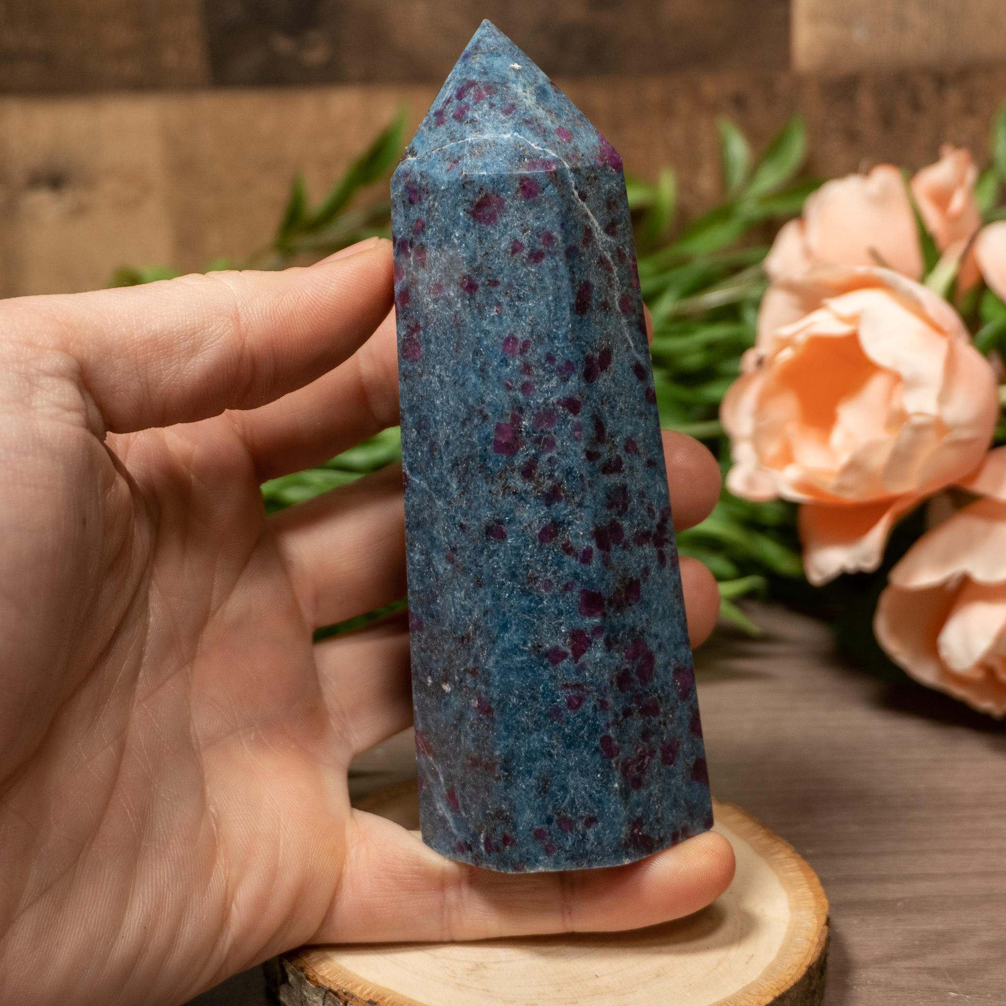 Large Ruby in Kyanite Tower - The Crystal Council