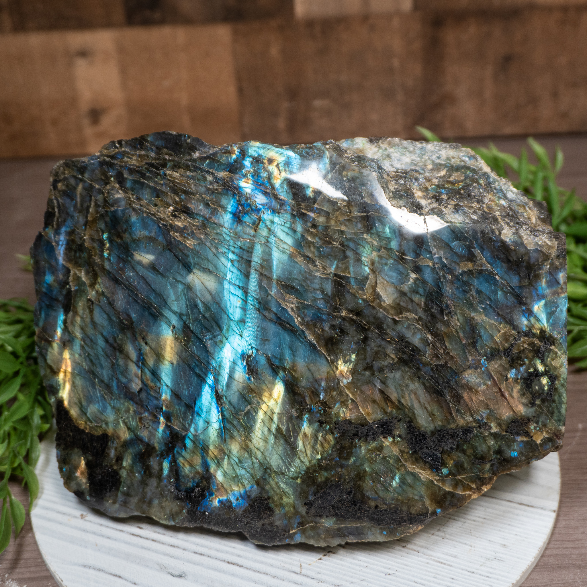 Large Half Polished Labradorite #3 - The Crystal Council