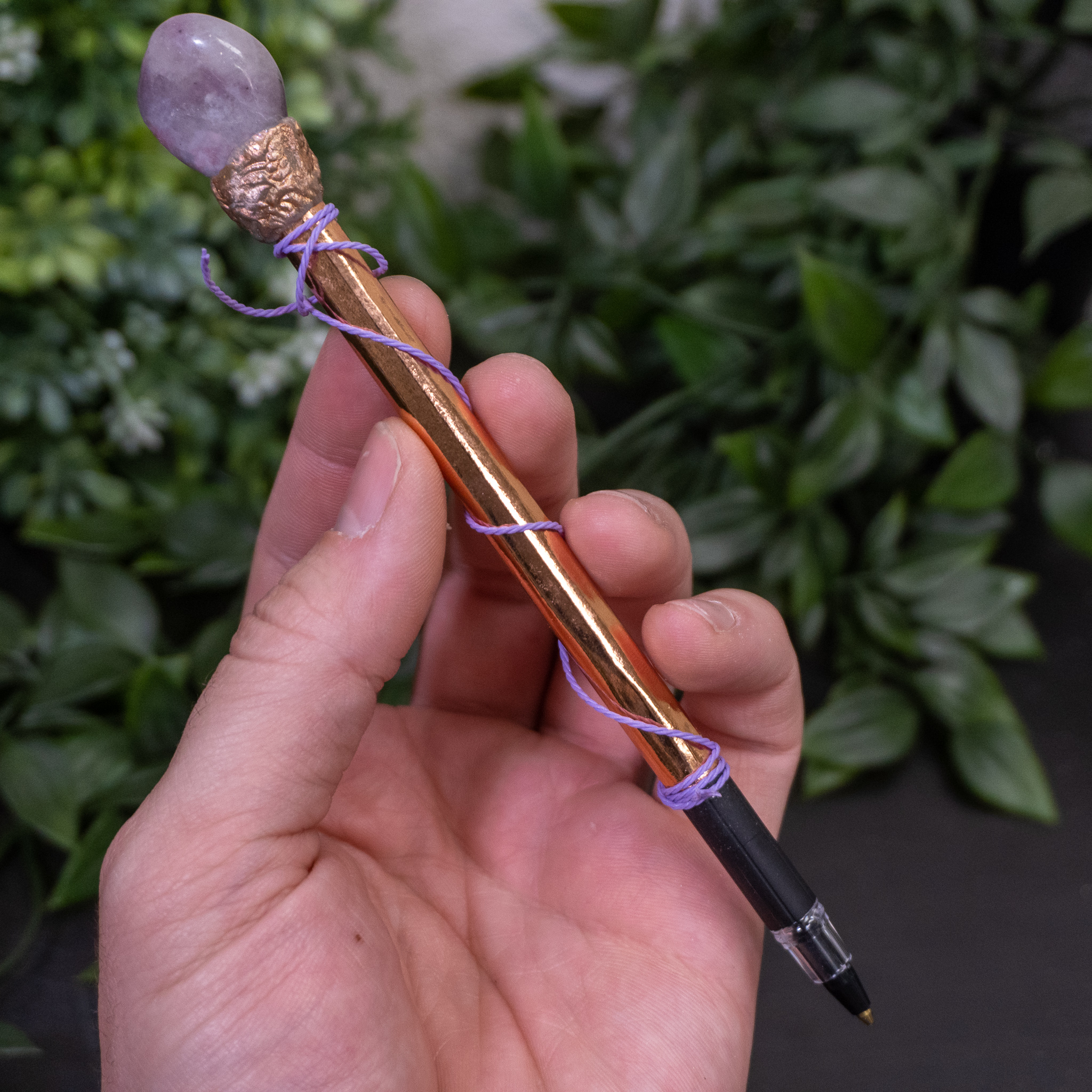 Pink Tourmaline Pen - The Crystal Council