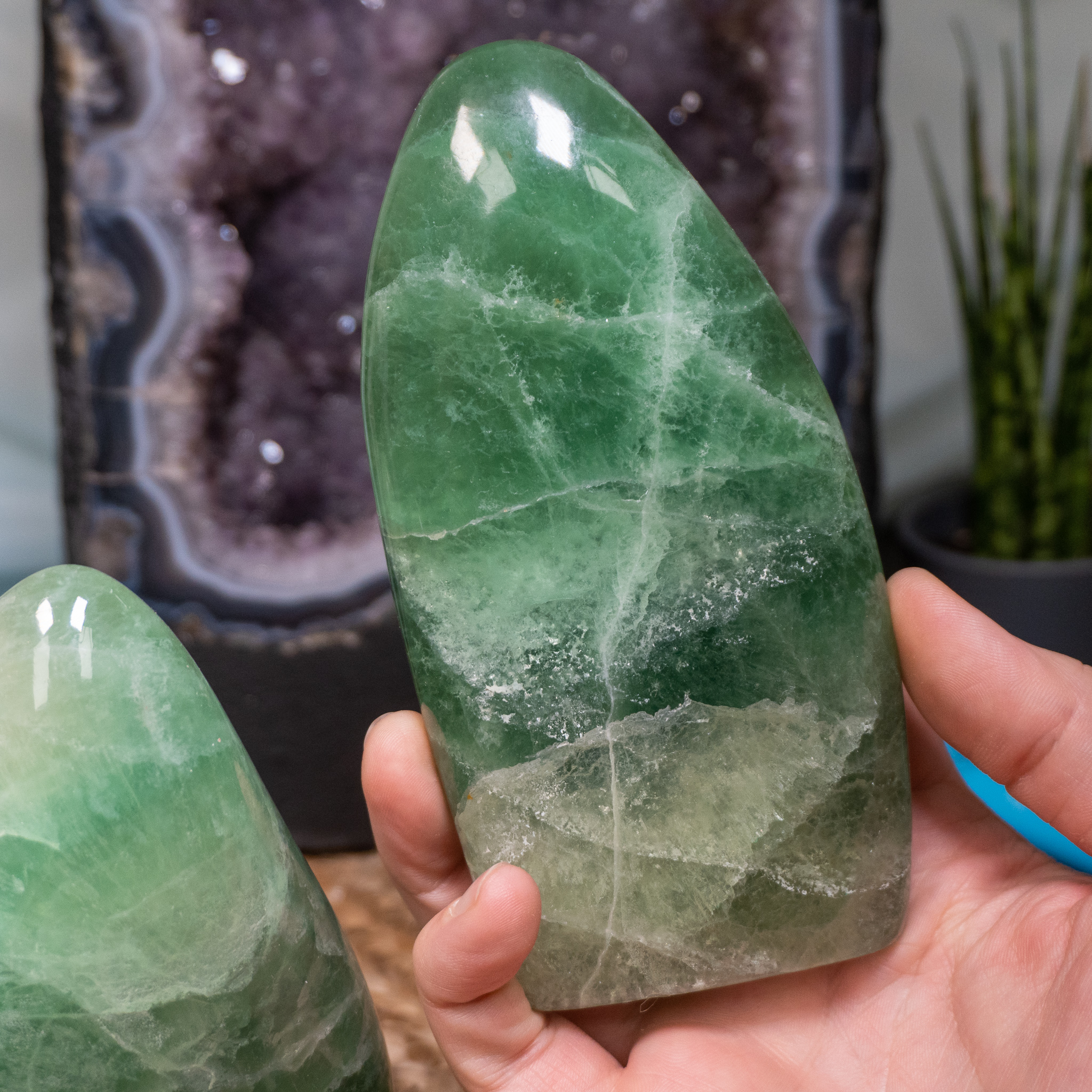 Large Fluorite Free Form - The Crystal Council