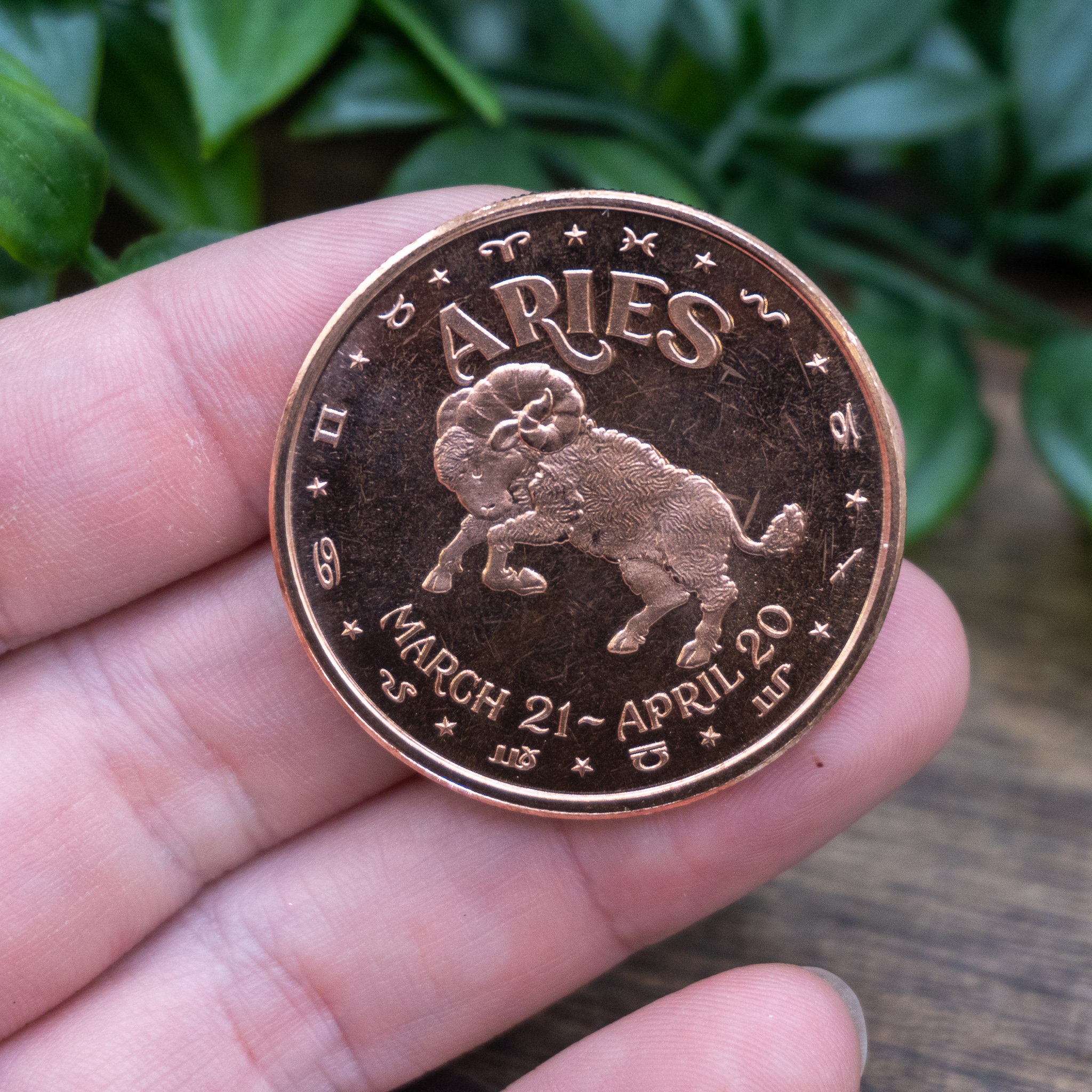 Aries 1oz Copper Coin - The Crystal Council