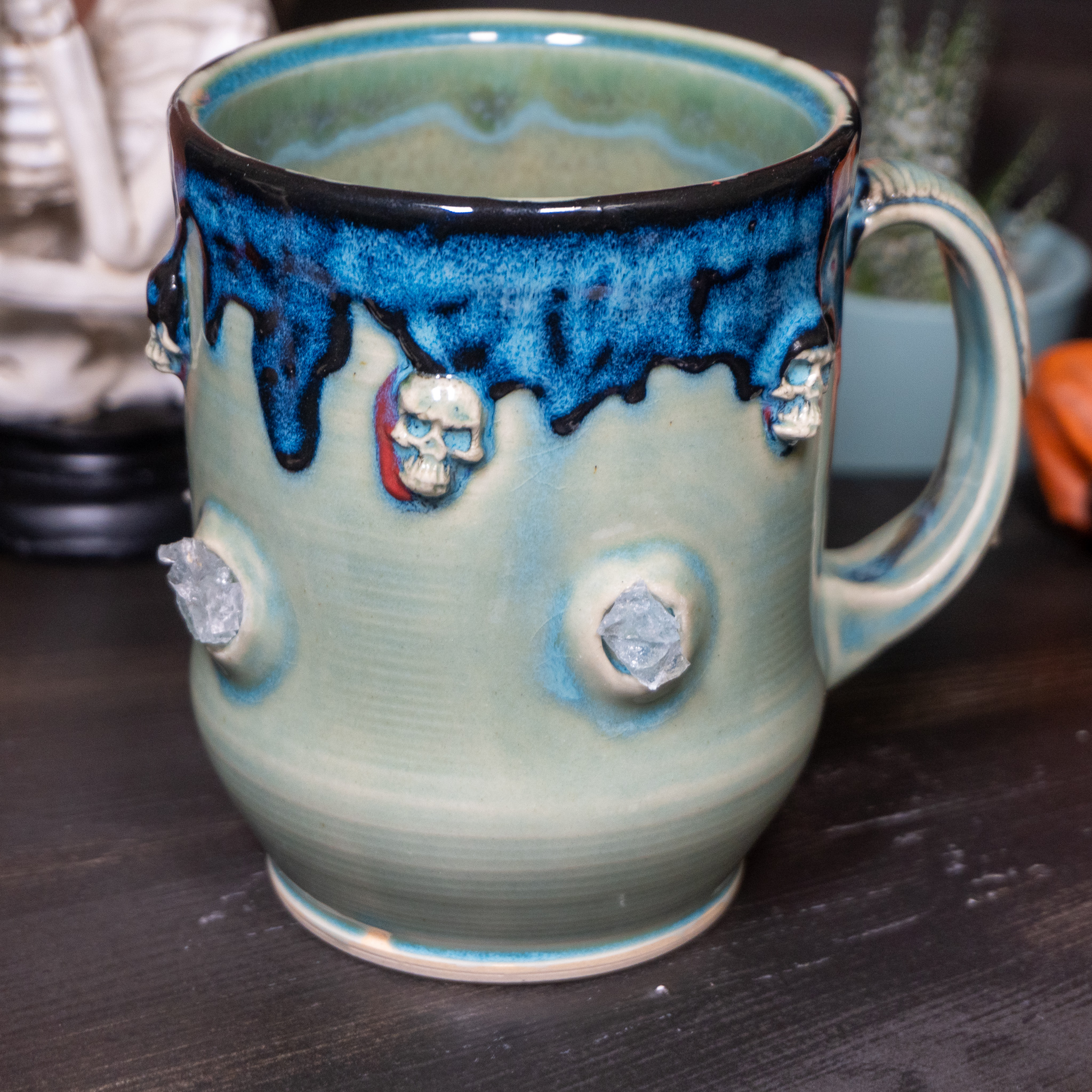 Rock Johnsen Blue Topaz Frankenstein Crystal Mug #4 - The Crystal Council
