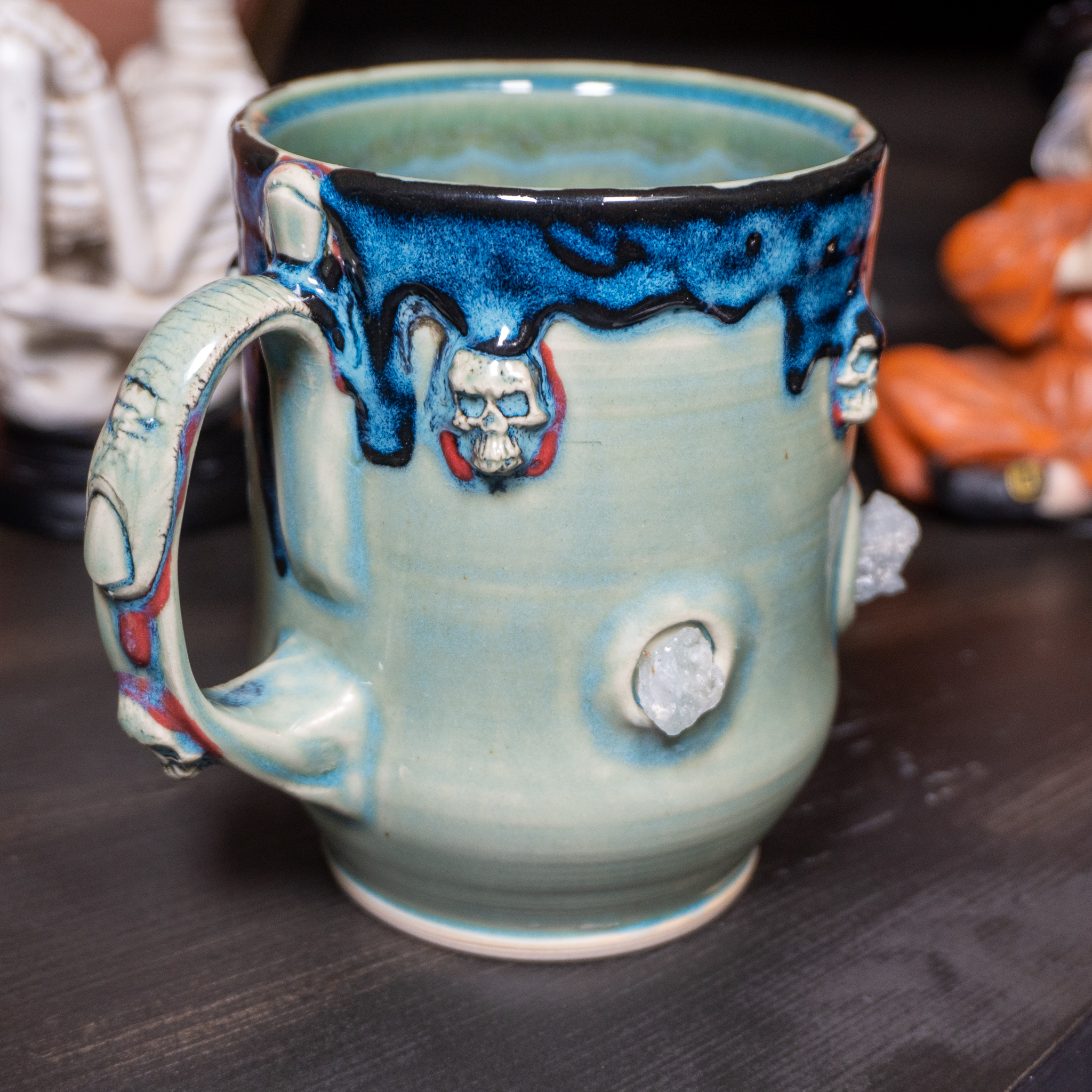 Rock Johnsen Blue Topaz Frankenstein Crystal Mug #4 - The Crystal Council