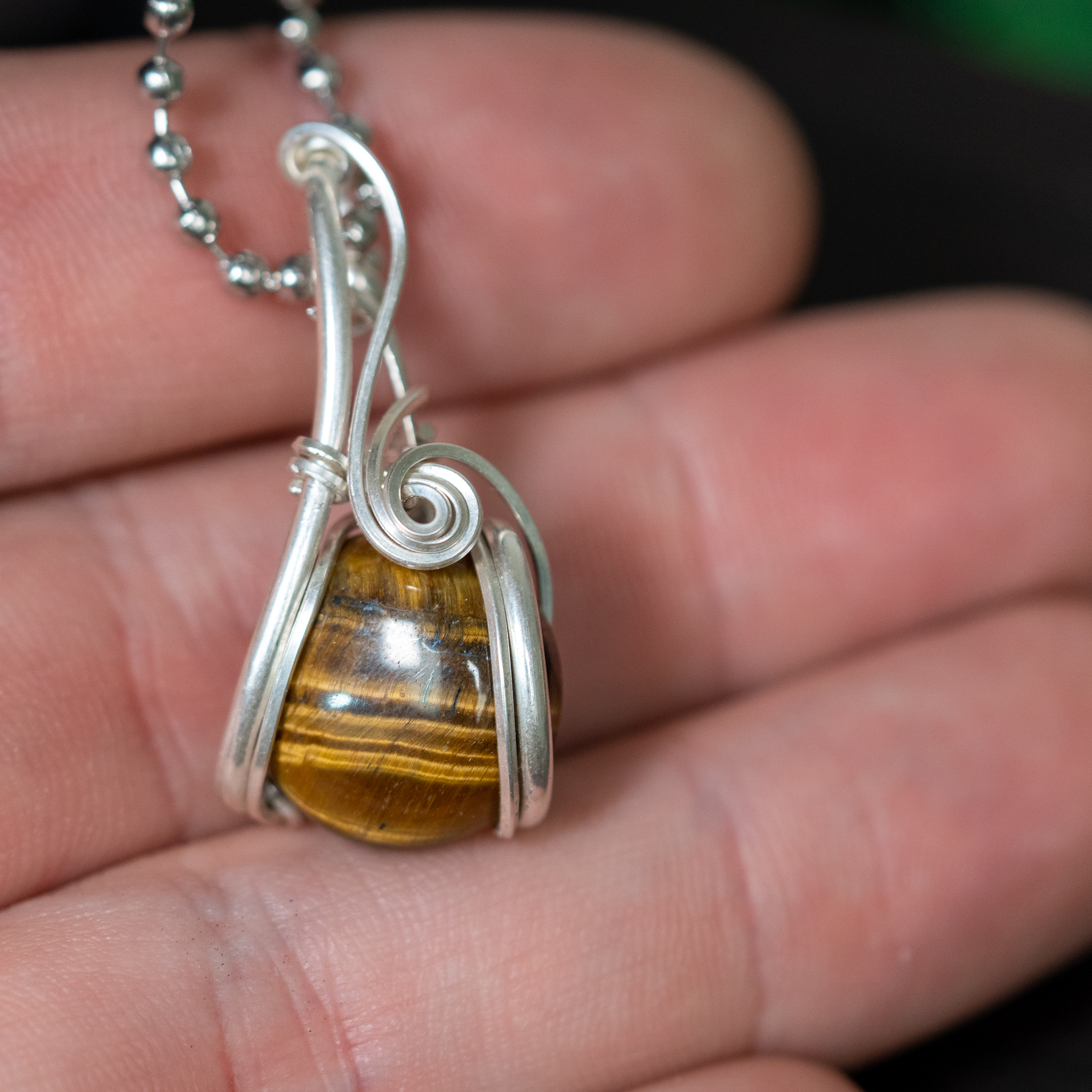 Tiger Eye Necklace #1 - The Crystal Council