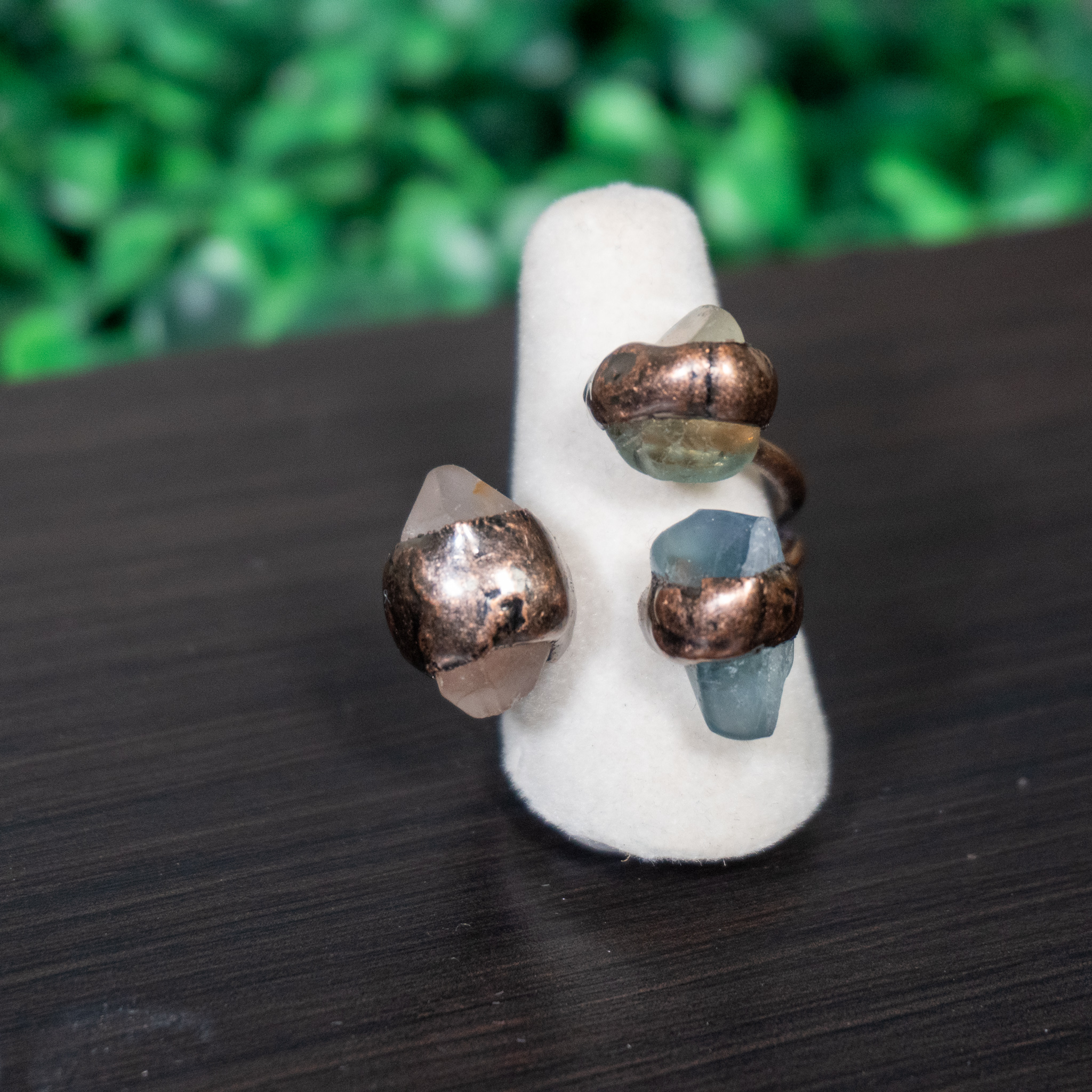 Triple Fluorite Ring #1 - The Crystal Council