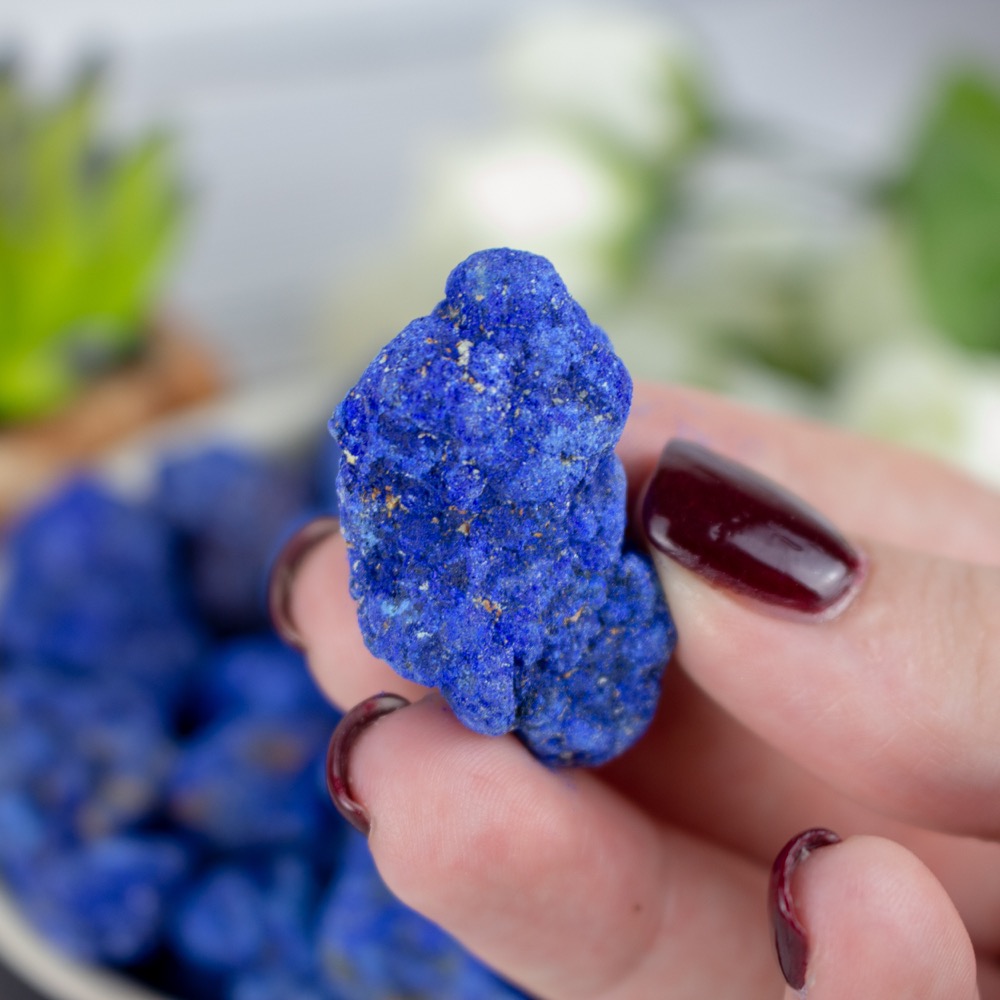 Raw Azurite Blueberries (Morceni, AZ) - The Crystal Council