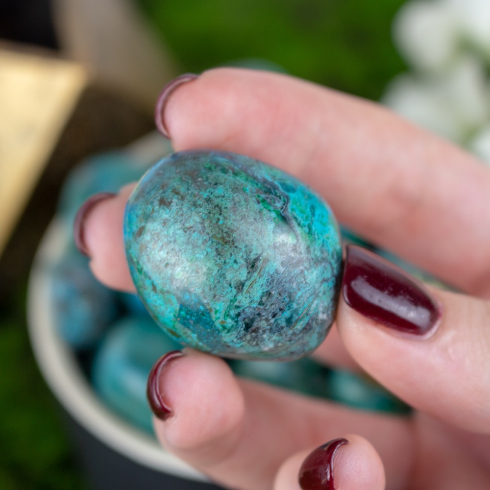 Tumbled Chrysocolla - The Crystal Council