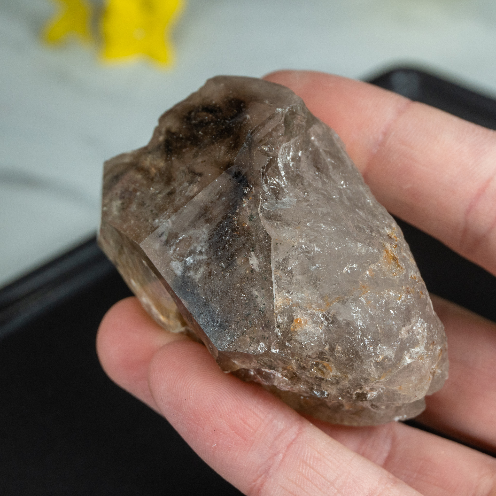 Medium Raw Elestial Smoky Quartz 3 The Crystal Council